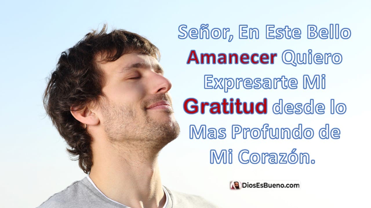 Señor, En Este Bello Amanecer Quiero Expresarte Mi Gratitud desde lo ...